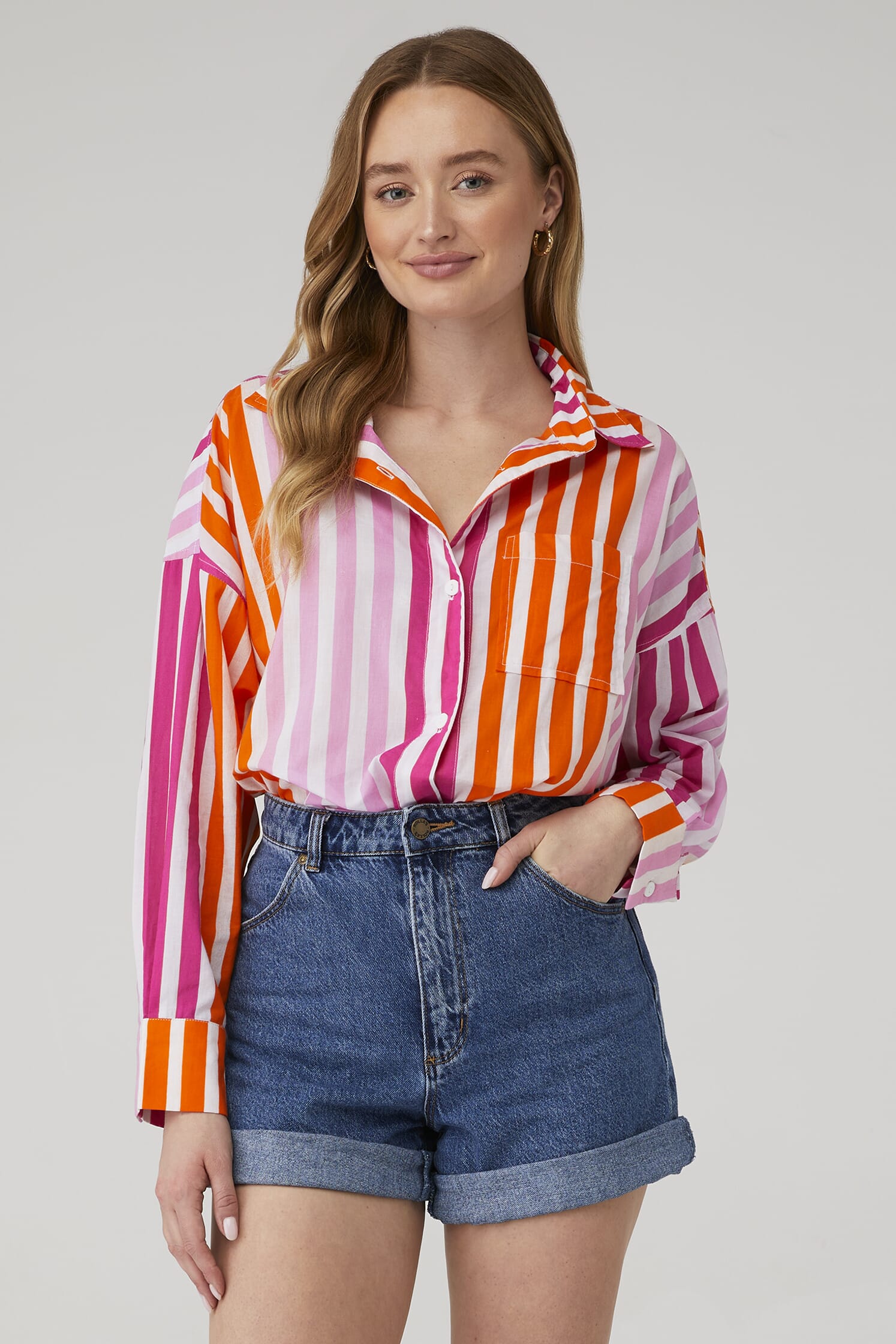 BEACH RIOT | Alexa Top in Sunset Stripes| FashionPass