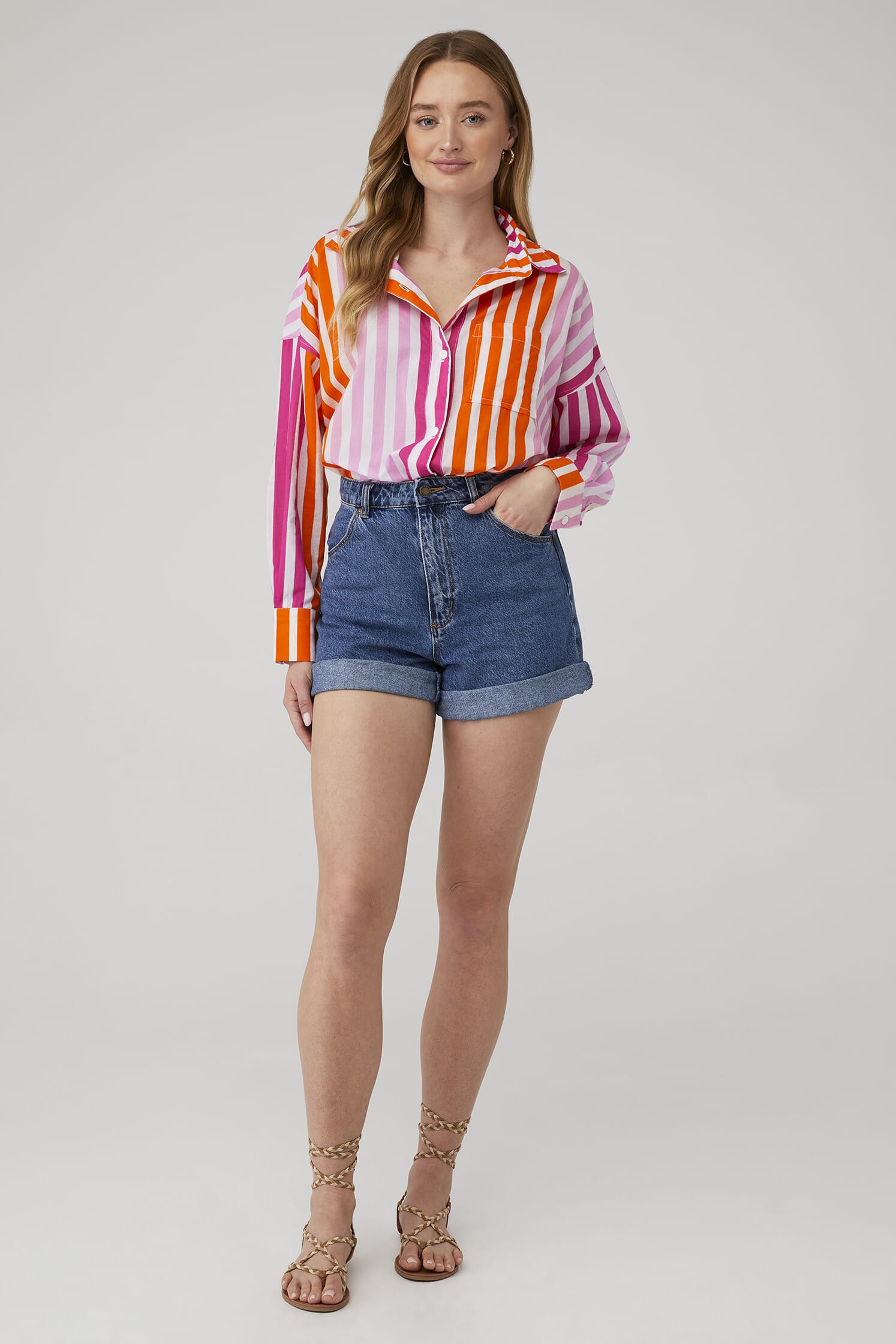 BEACH RIOT | Alexa Top in Sunset Stripes| FashionPass