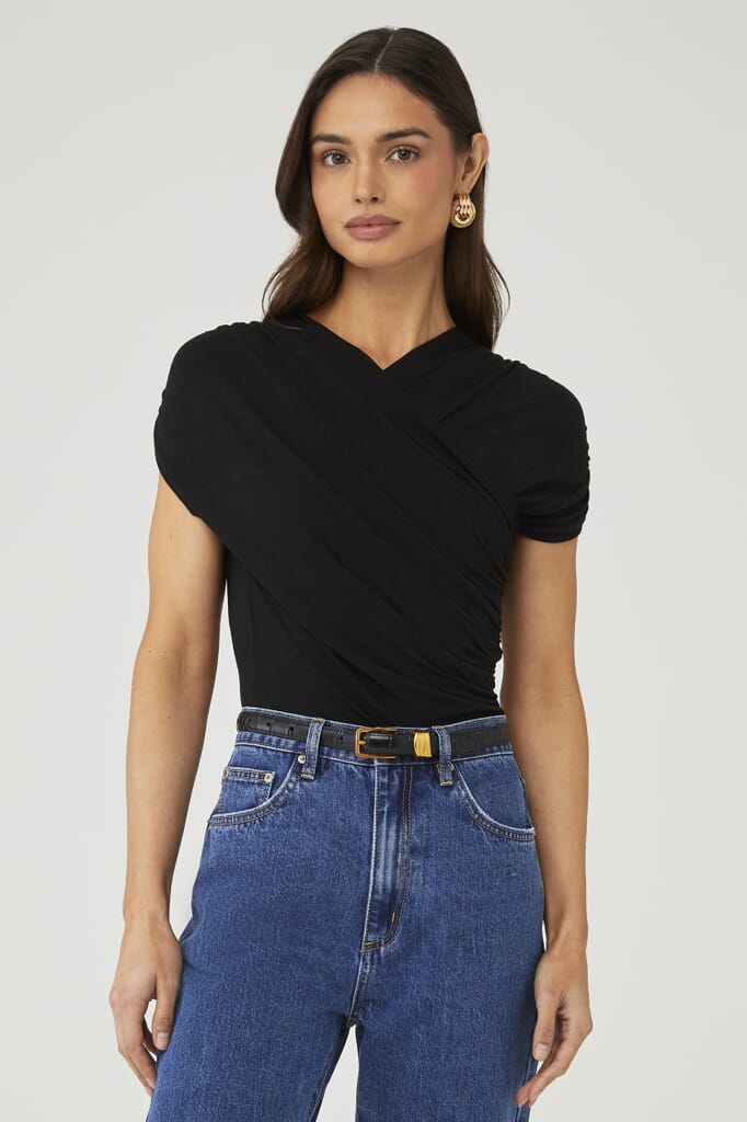 BAYSE | Amrita Sleevless Bodysuit in Shadown| FashionPass