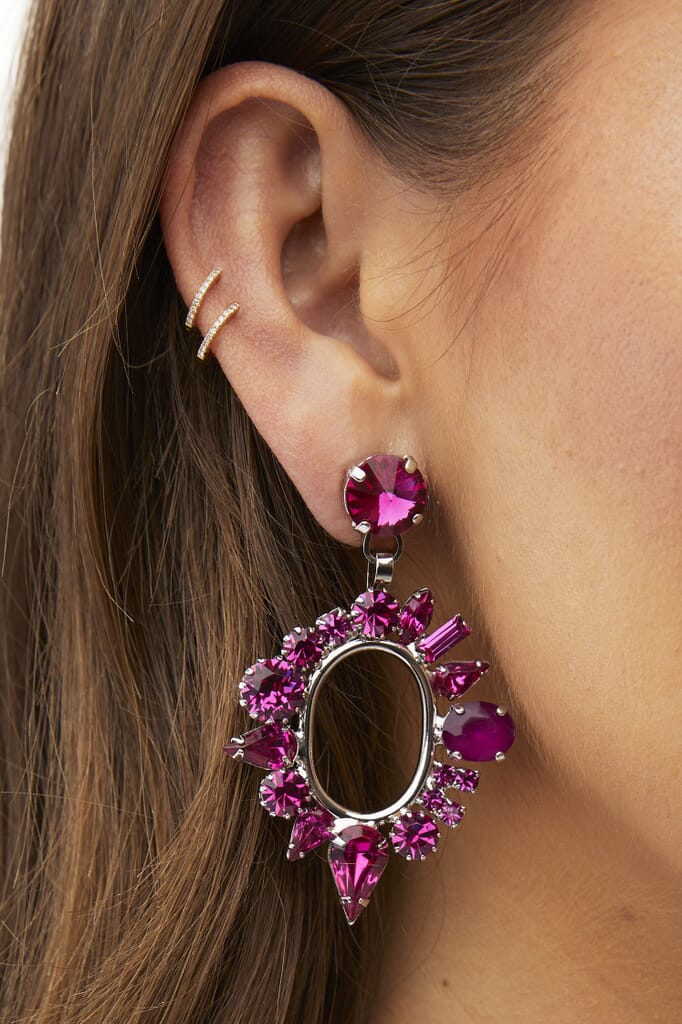 Elizabeth Cole | Anica Earrings in Pink| FashionPass