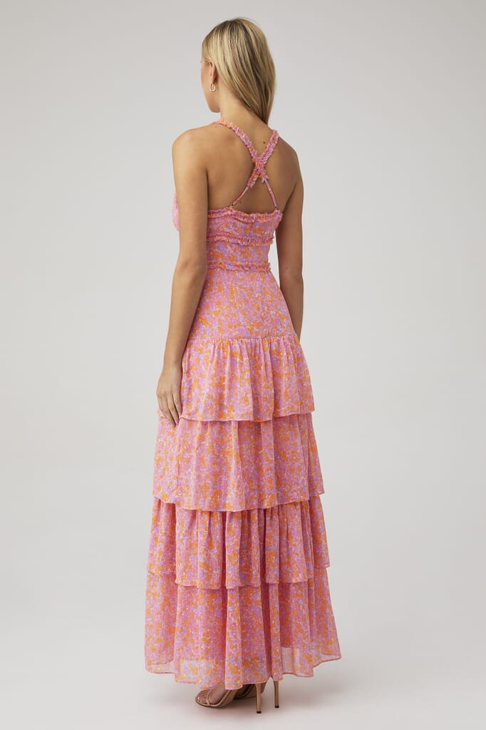 LIKELY | Ana Maxi in Pink Multi| FashionPass