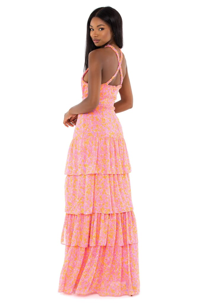 LIKELY | Ana Maxi in Pink Multi| FashionPass