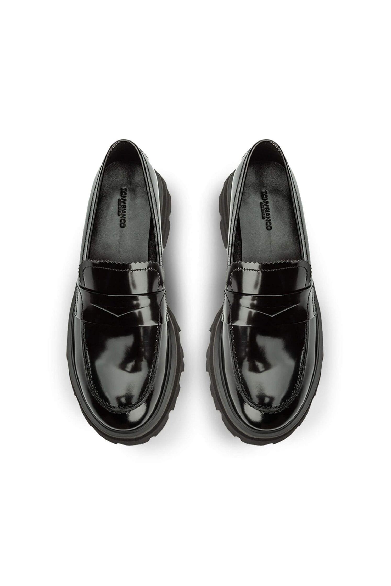 Tony Bianco | Axell Loafer in Black Hi Shine| FashionPass