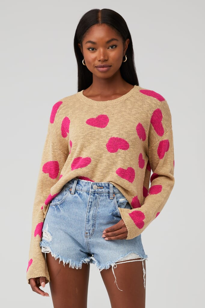 BEACH RIOT BEACH SWEATER in brown