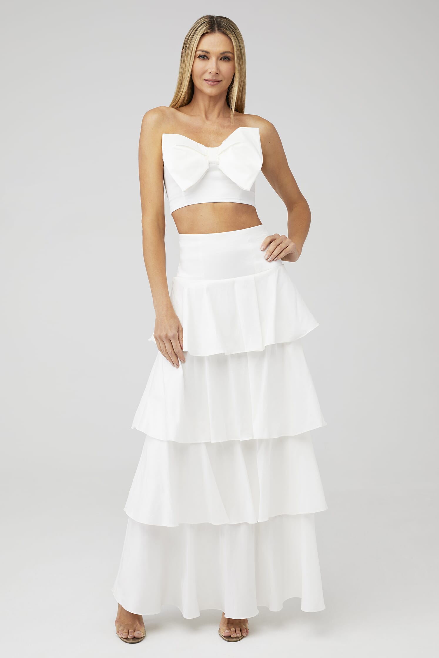 Show Me Your Mumu | Big Bow Top in White Taffeta | FashionPass