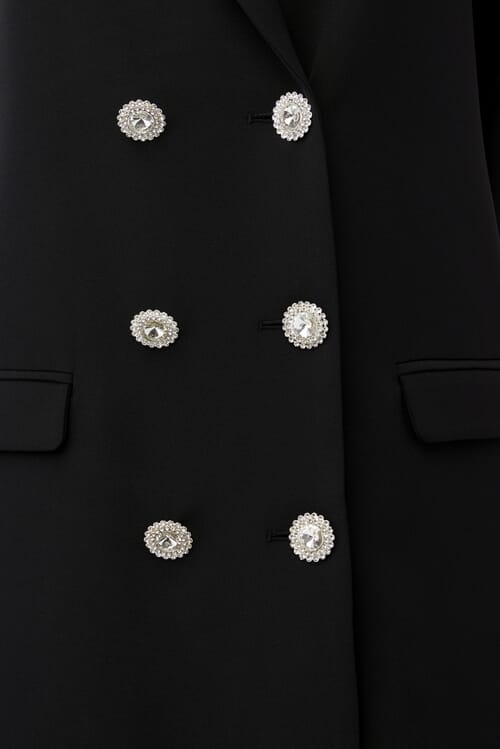 Show Me Your Mumu | Bling Blazer Dress in Black Suiting| FashionPass