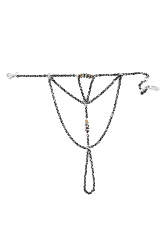 Ettika | Breath Of Life Hand Harness in Silver| FashionPass