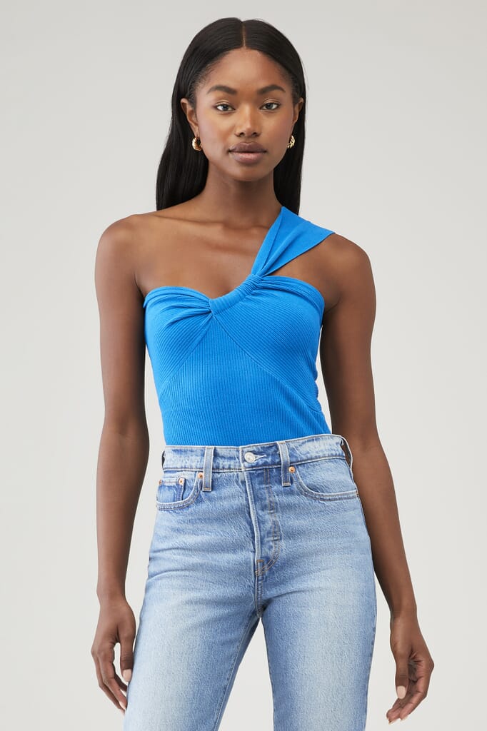 ASTR | Brie Sweater Top in Blue| FashionPass