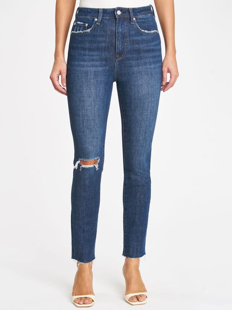 PISTOLA CARA HIGH RISE VINTAGE SKINNY in blue