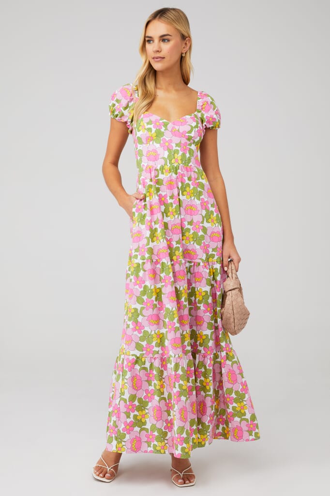 Show Me Your Mumu Cathy Maxi Dress In Fresh Flora Fashionpass