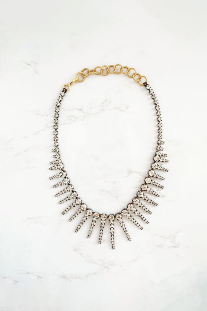 Elizabeth Cole | Channing Necklace in Gunmetal| FashionPass