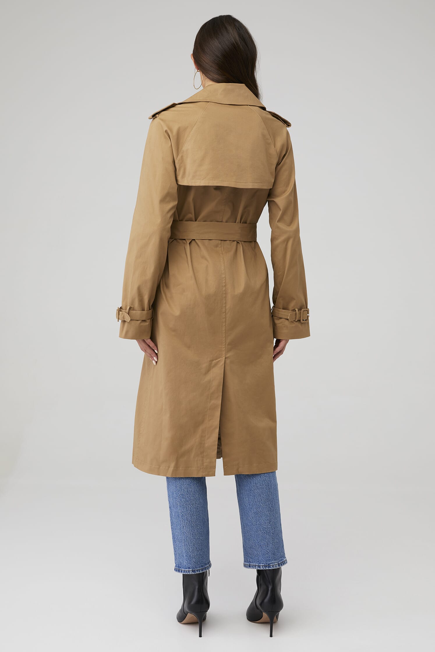 Good American | Chino Trench in Good Khaki001| FashionPass