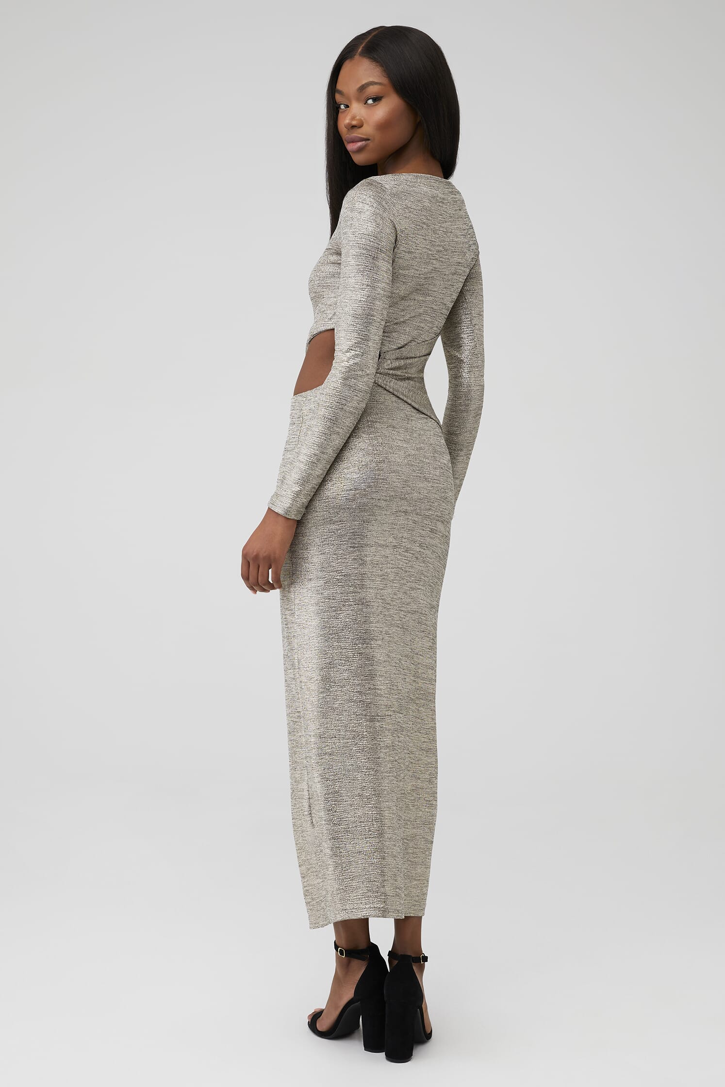 SIGNIFICANT OTHER | Chloe Midi Dress in Gold | FashionPass