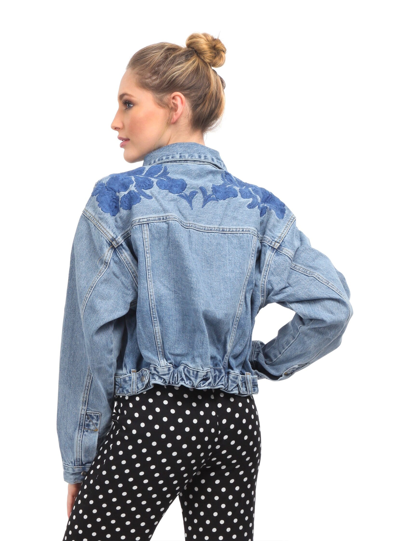 Free People | Cinched Back Denim Jacket in Denim | FashionPass
