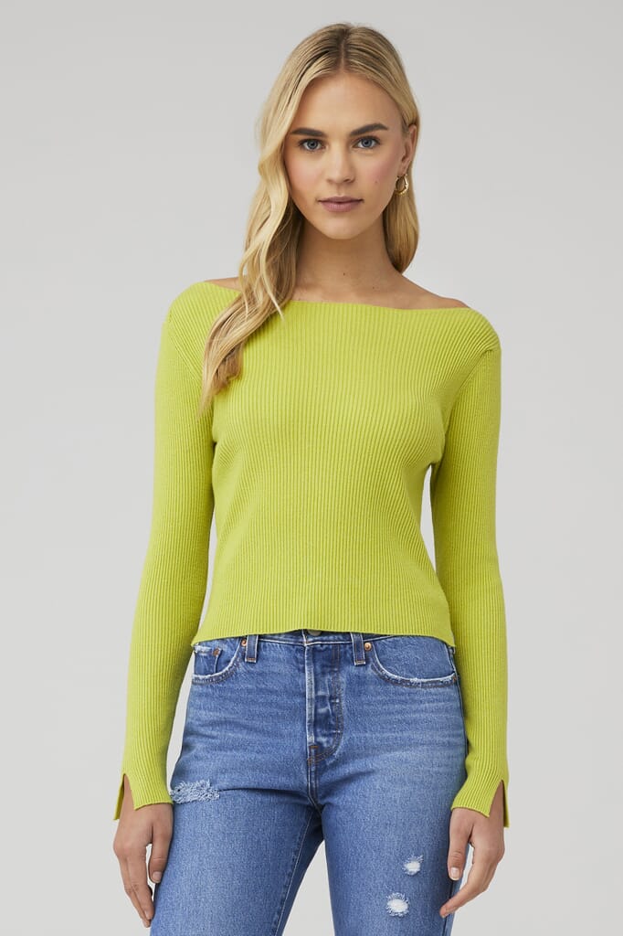 Deluc CLASH SWEATER in green