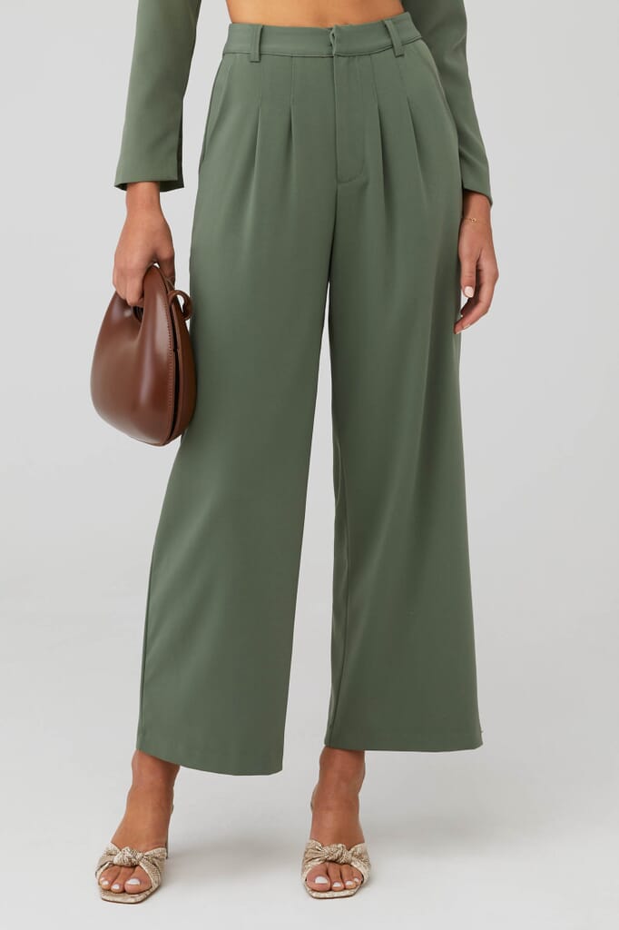 Sage the Label | Cool Classic Pant in Olive| FashionPass