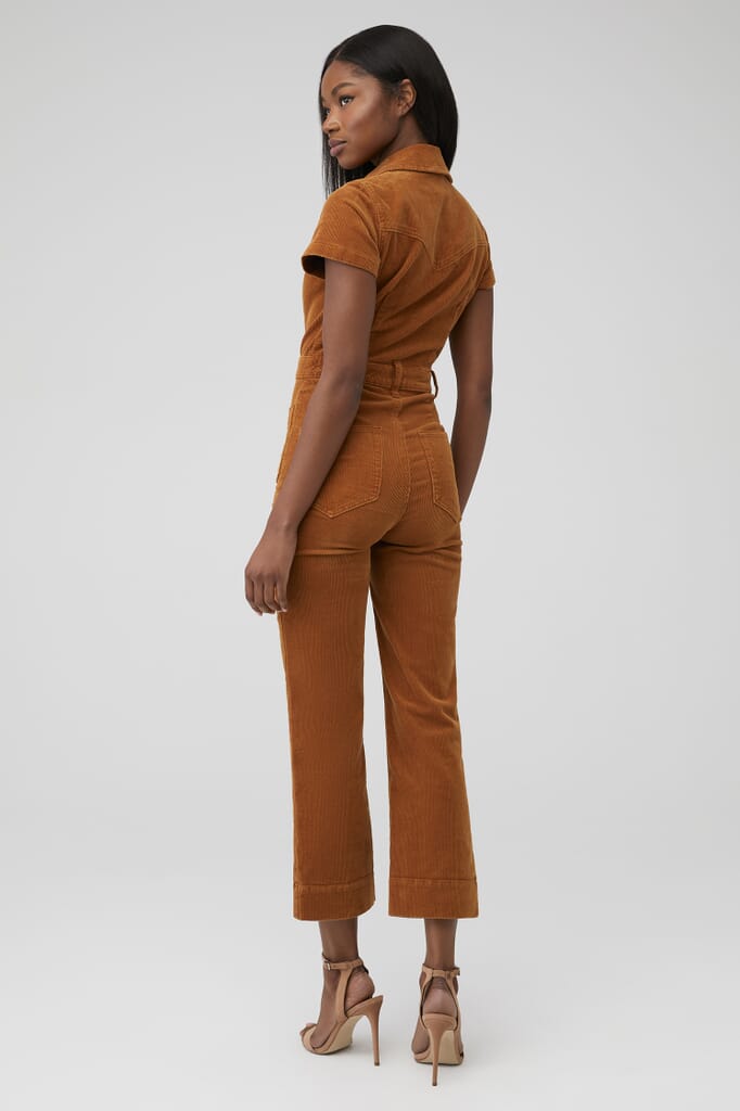 Show Me Your Mumu | Cropped Everhart Jumpsuit in Camel Corduroy ...