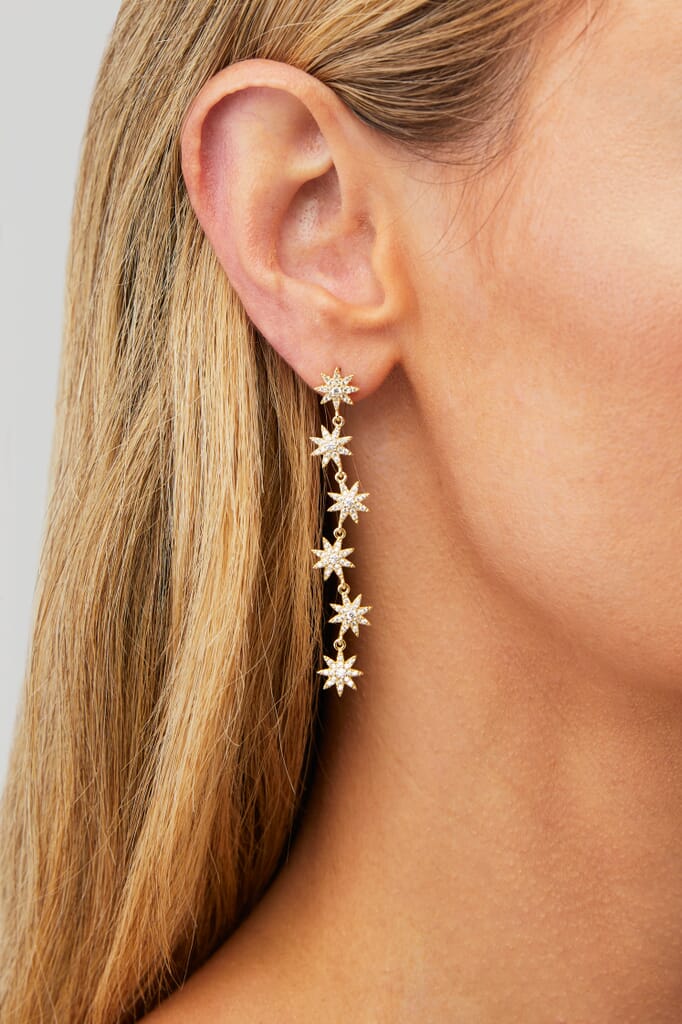 SHASHI | Estrella Earring in Gold| FashionPass