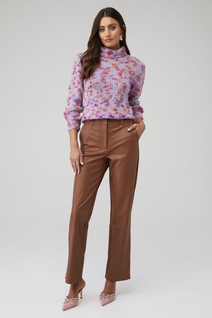 John + Jenn By Line | Fleur Sweater in Lilac Wildflower| FashionPass