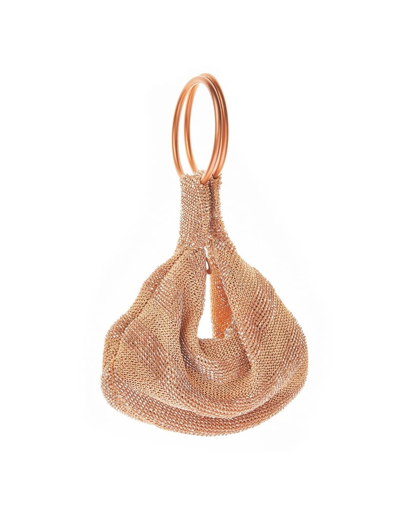 From St Xavier | Goldie Ring Bag in Rose Gold| FashionPass