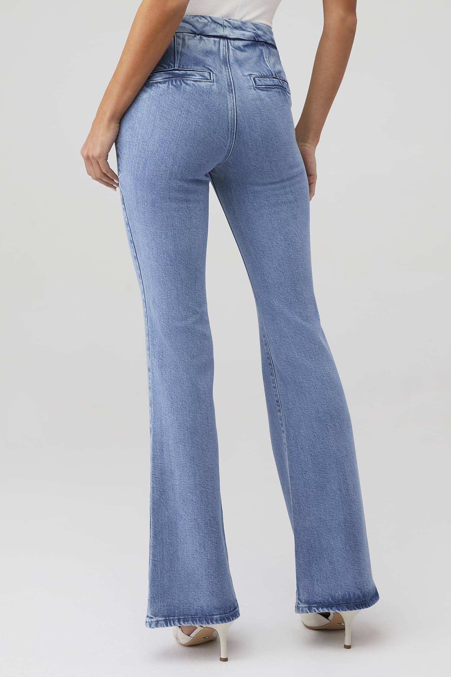 Good American | Good Flare Trouser in Indigo551| FashionPass