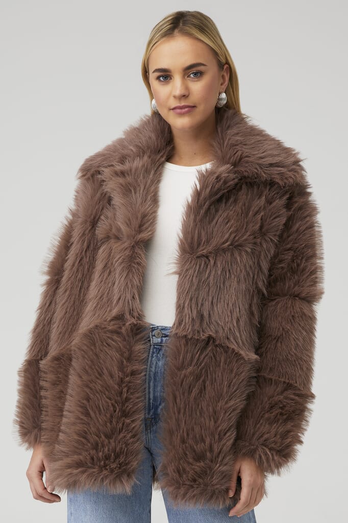 ASTR | Hadley Coat in Mocha Mauve| FashionPass