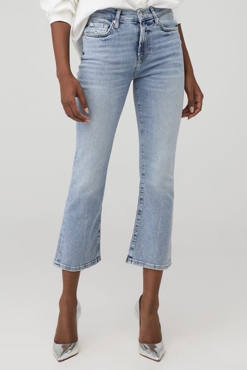 7 For All Mankind | High Waist Slim Kick in Must| FashionPass