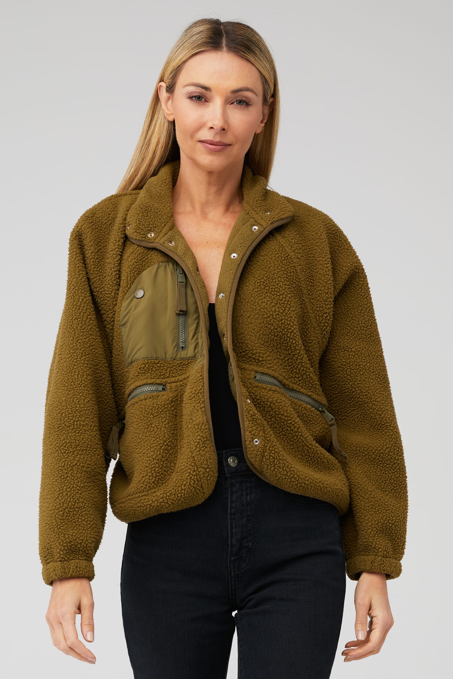 Free People | Hit Slopes Jacket in Army| FashionPass
