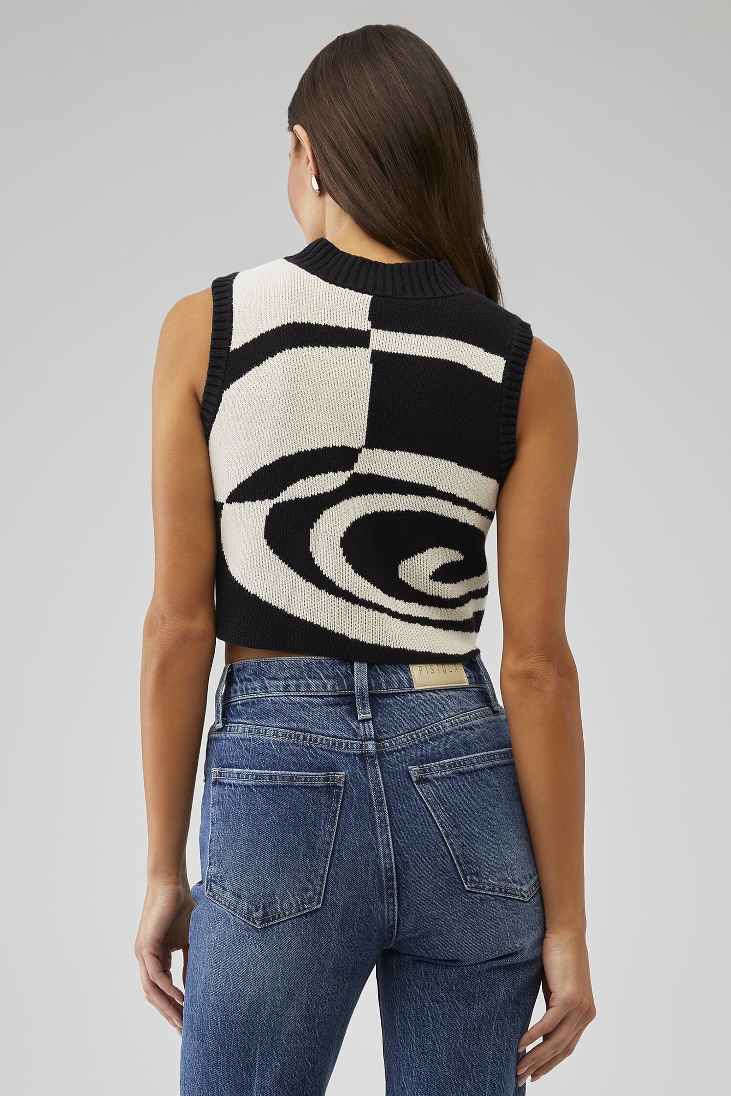 C/MEO COLLECTIVE | In Motion Knit Top in Black/Ivory| FashionPass