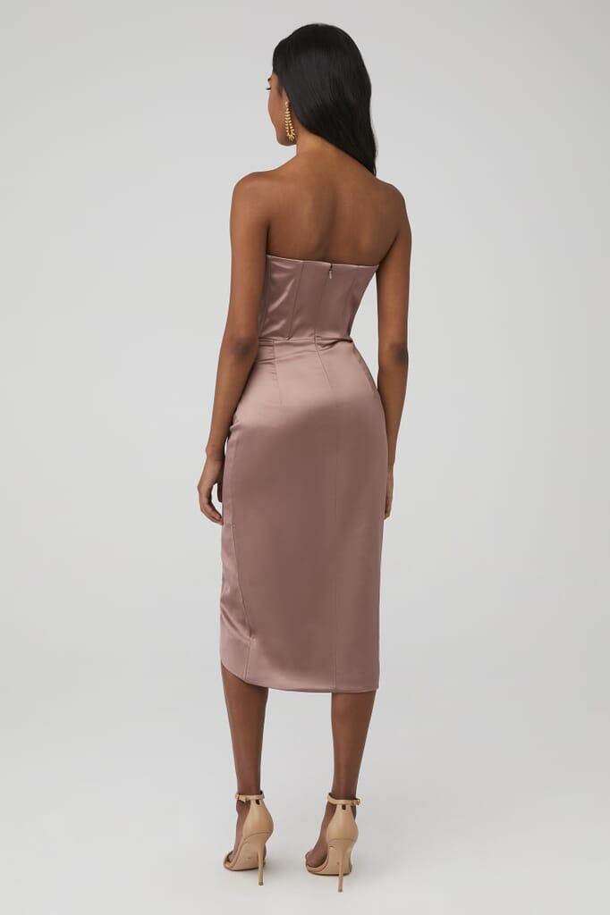 Bardot Jamila Corset Dress In Latte Fashionpass