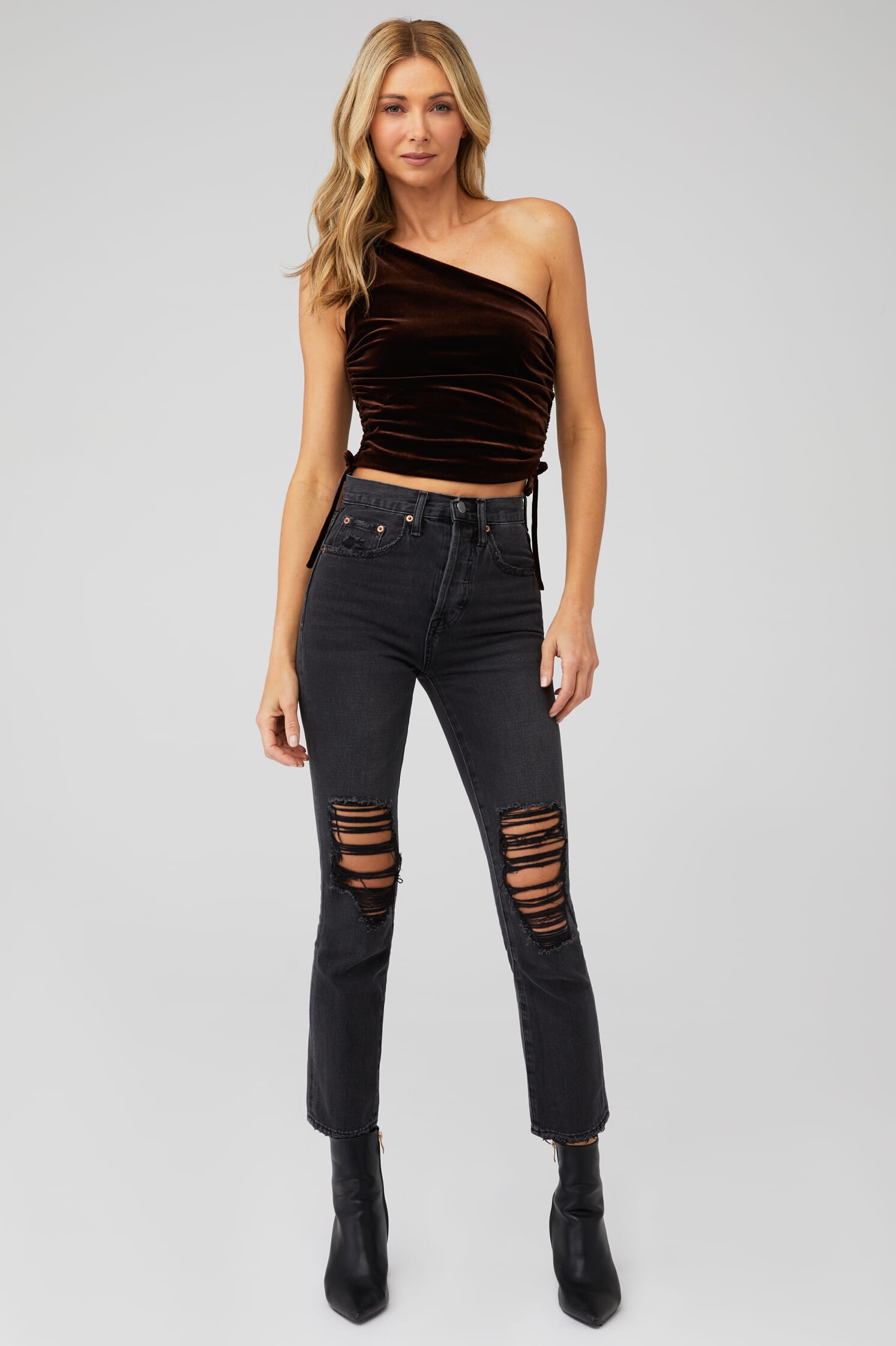 Amanda Uprichard | Ania Top in Cocoa Brown| FashionPass