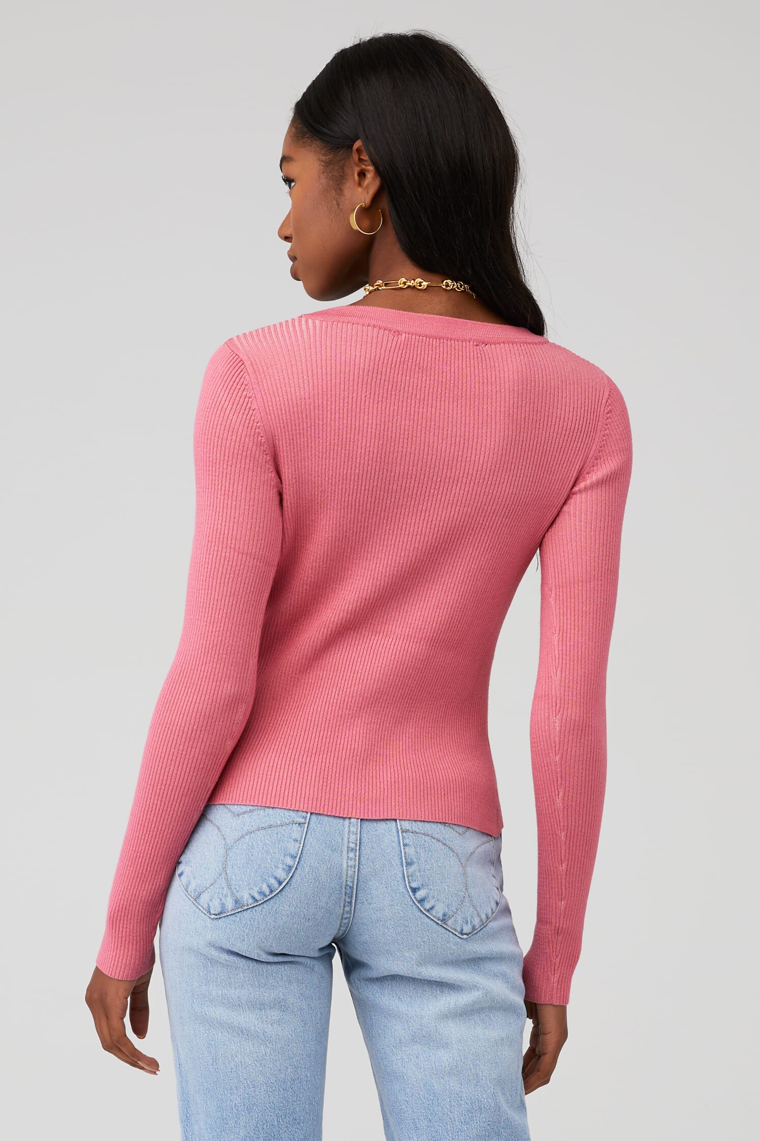Araminta James Knit Cardigan In Dragonfruit Fashionpass