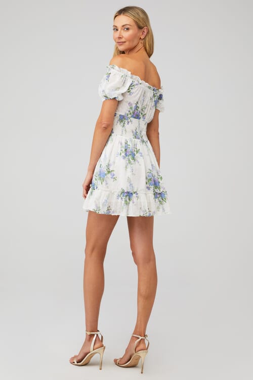 LoveShackFancy | Lai Dress in Periwinkle Aqua| FashionPass