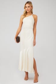 SIGNIFICANT OTHER Lana Bias Dress In Buttercream FashionPass