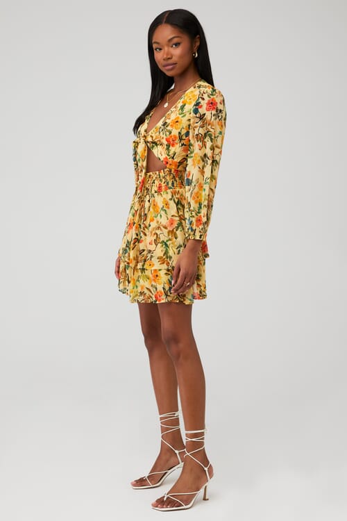 RAYS FOR DAYS | Laurel Dress in Creamy Yellow Floral| FashionPass