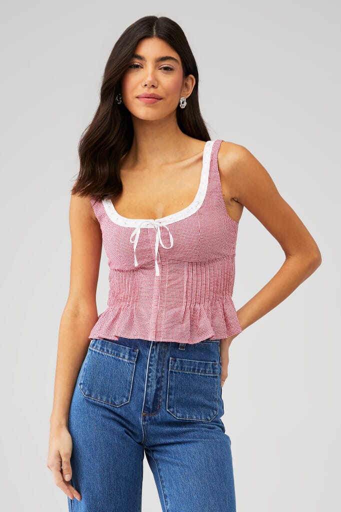 NIA | Lemon Top in Red| FashionPass