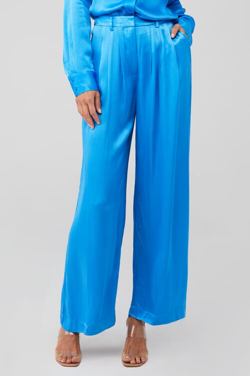 Bardot | Lena Pin Tuck Pant in Bold Blue| FashionPass