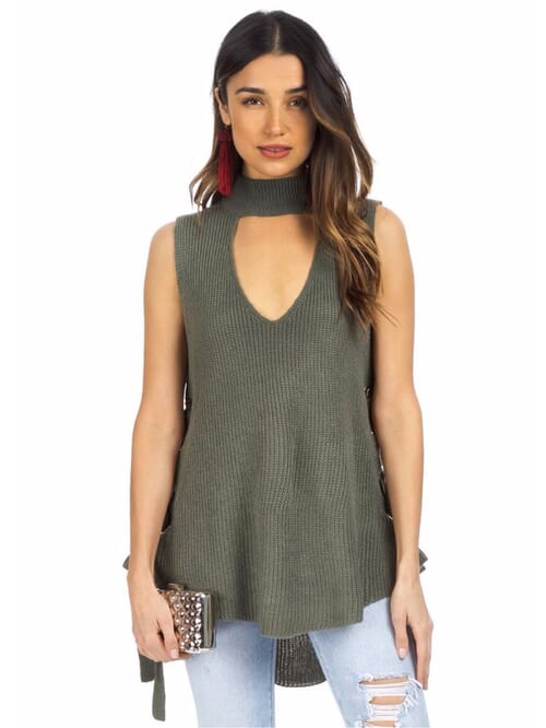 Lively Sweater in Olive| FashionPass