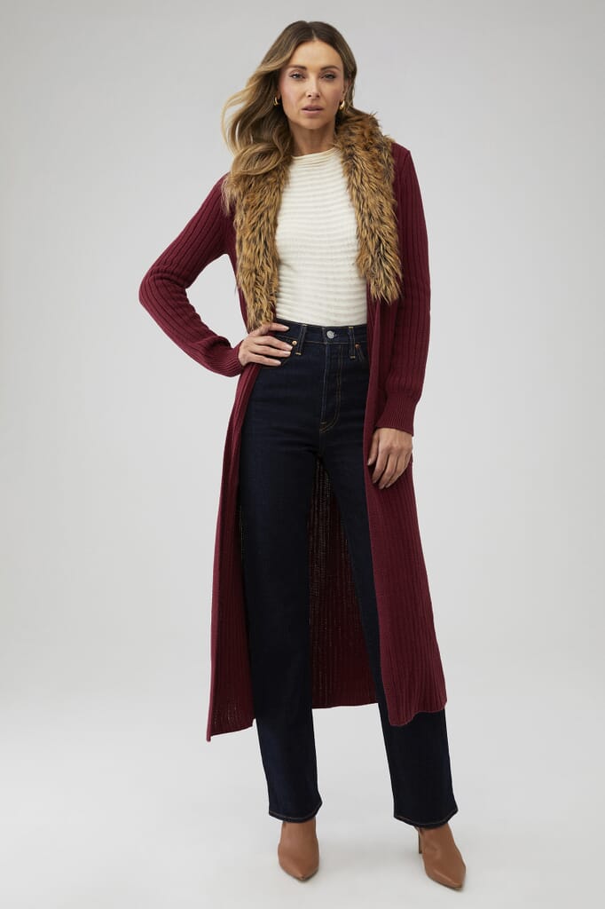 Show Me Your Mumu | Lombardi Long Cardi in Oxblood| FashionPass