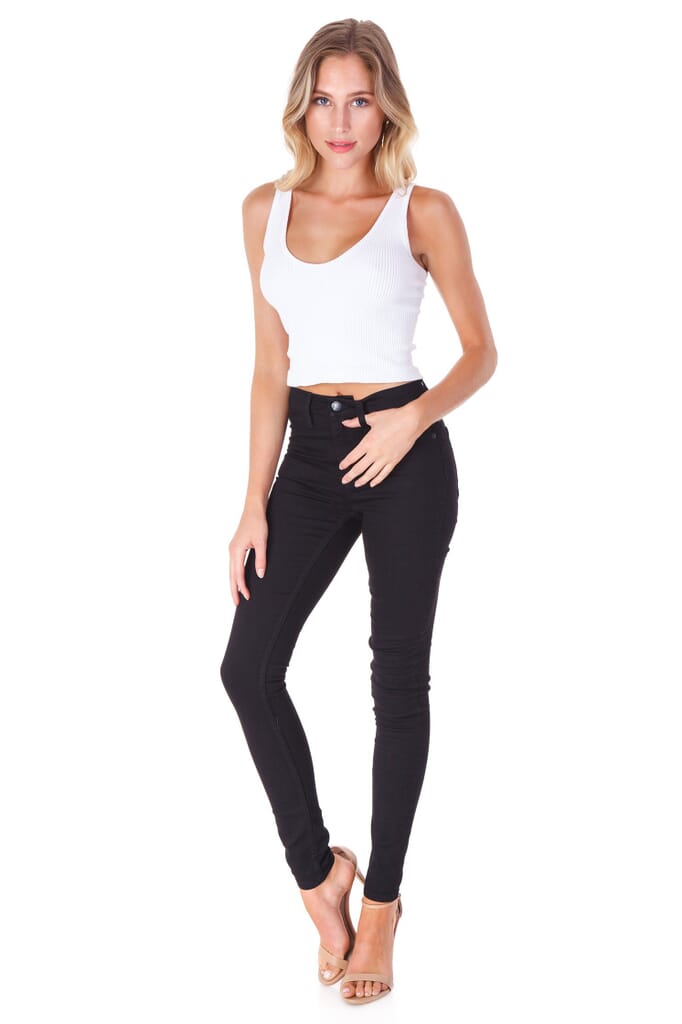 Free People | Long And Lean Jean in Black| FashionPass