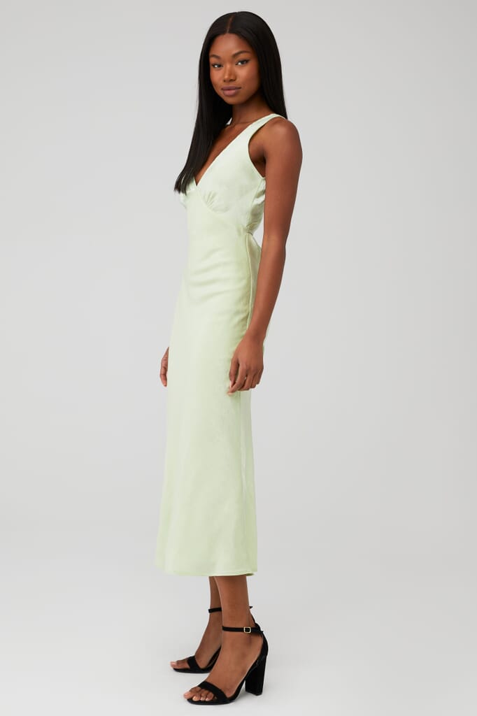 PEPPERMAYO | Loren Maxi Dress in Sage | FashionPass