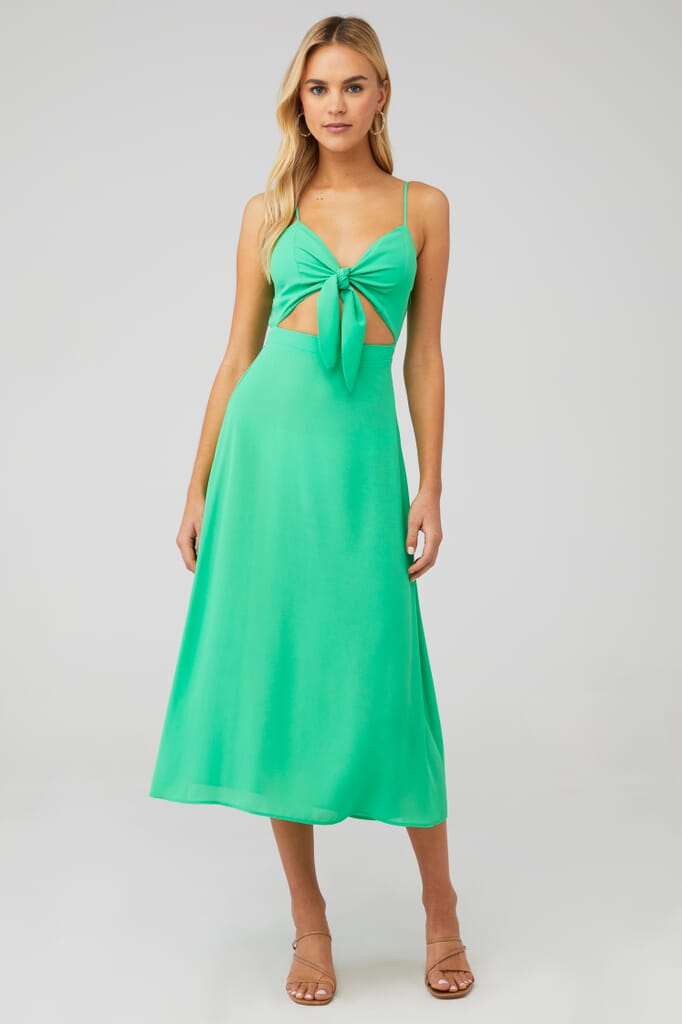 Show Me Your Mumu | Moby Tie Maxi in Spring Green| FashionPass