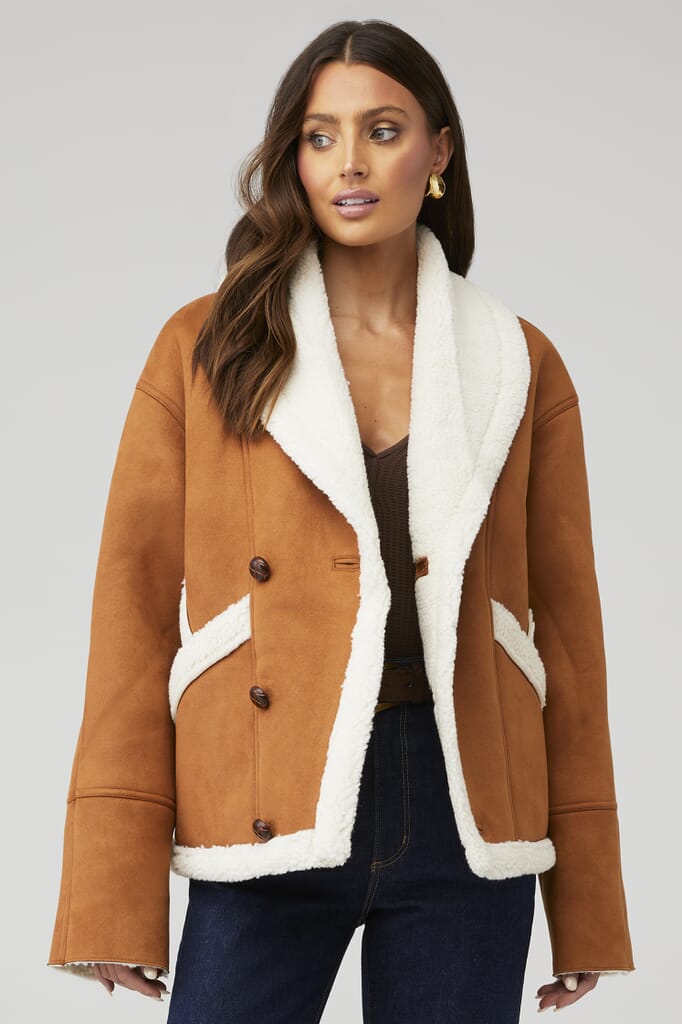 ASTR | Pippa Jacket in Caramel| FashionPass