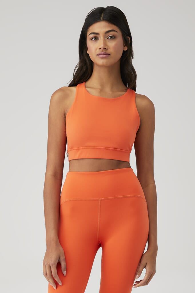 Beyond Yoga | Powerbeyond Jump Bra in Sunset Orange| FashionPass