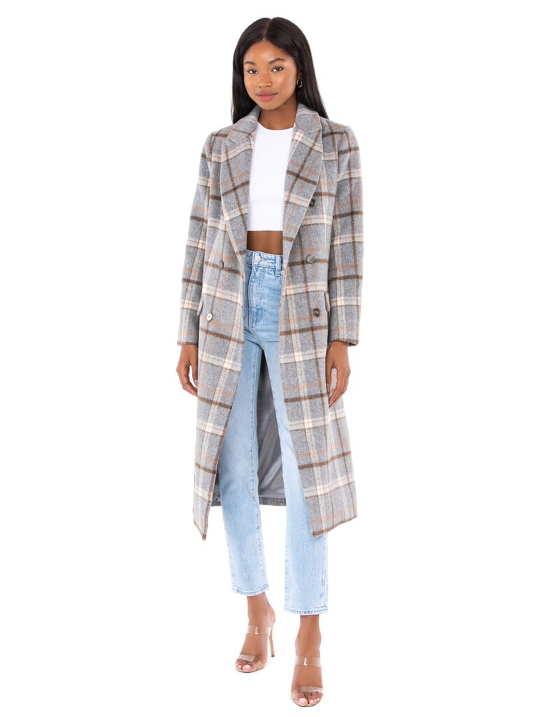 ASTR RAQUEL COAT in neutral