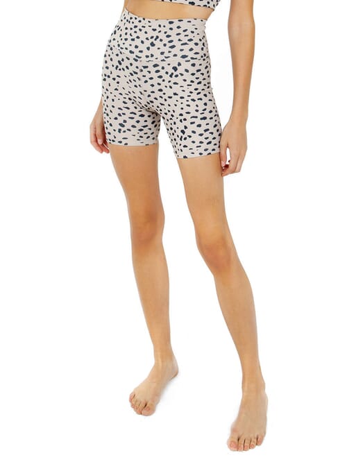 BEACH RIOT | Ribbed Bike Short in Taupe Spot| FashionPass