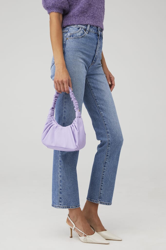 8 Other Reasons | Ruched Handbag in Lavendar| FashionPass