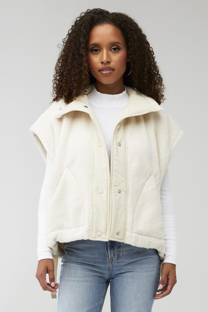 Free People | Scout It Out Fleece Vest in Birch Tree| FashionPass
