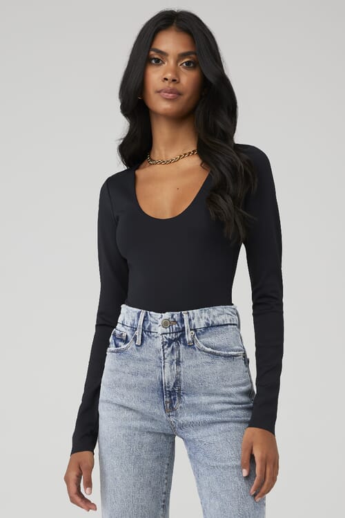 Commando | Ballet Turtleneck Bodysuit in Navy| FashionPass