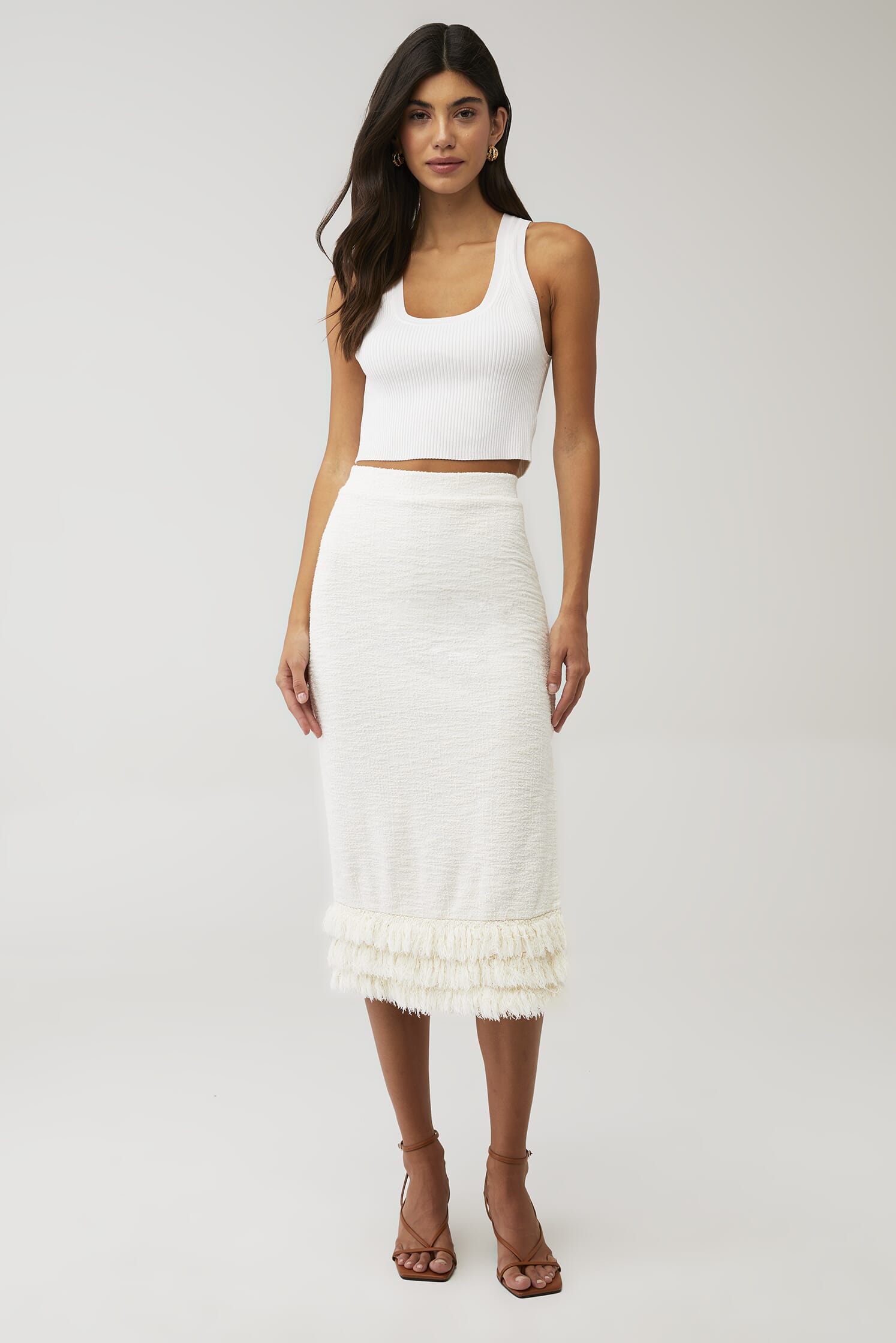 Saylor | Staunton Skirt in Creme | FashionPass
